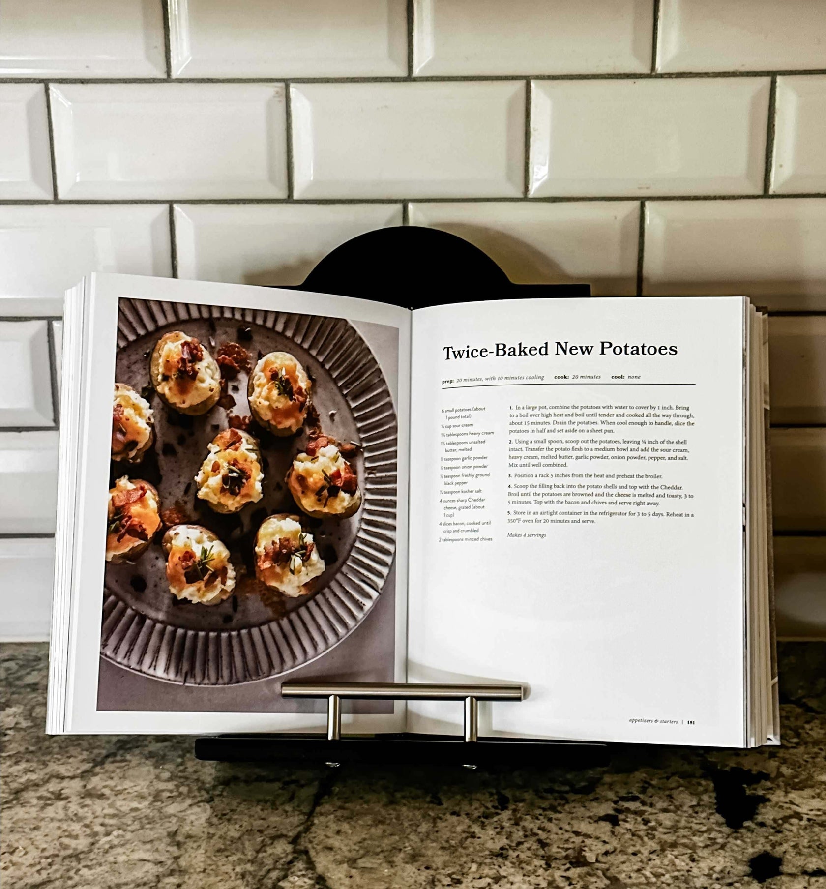 Clean and Simple Minimalist Black Cookbook Holder – Josephine Thomas Home