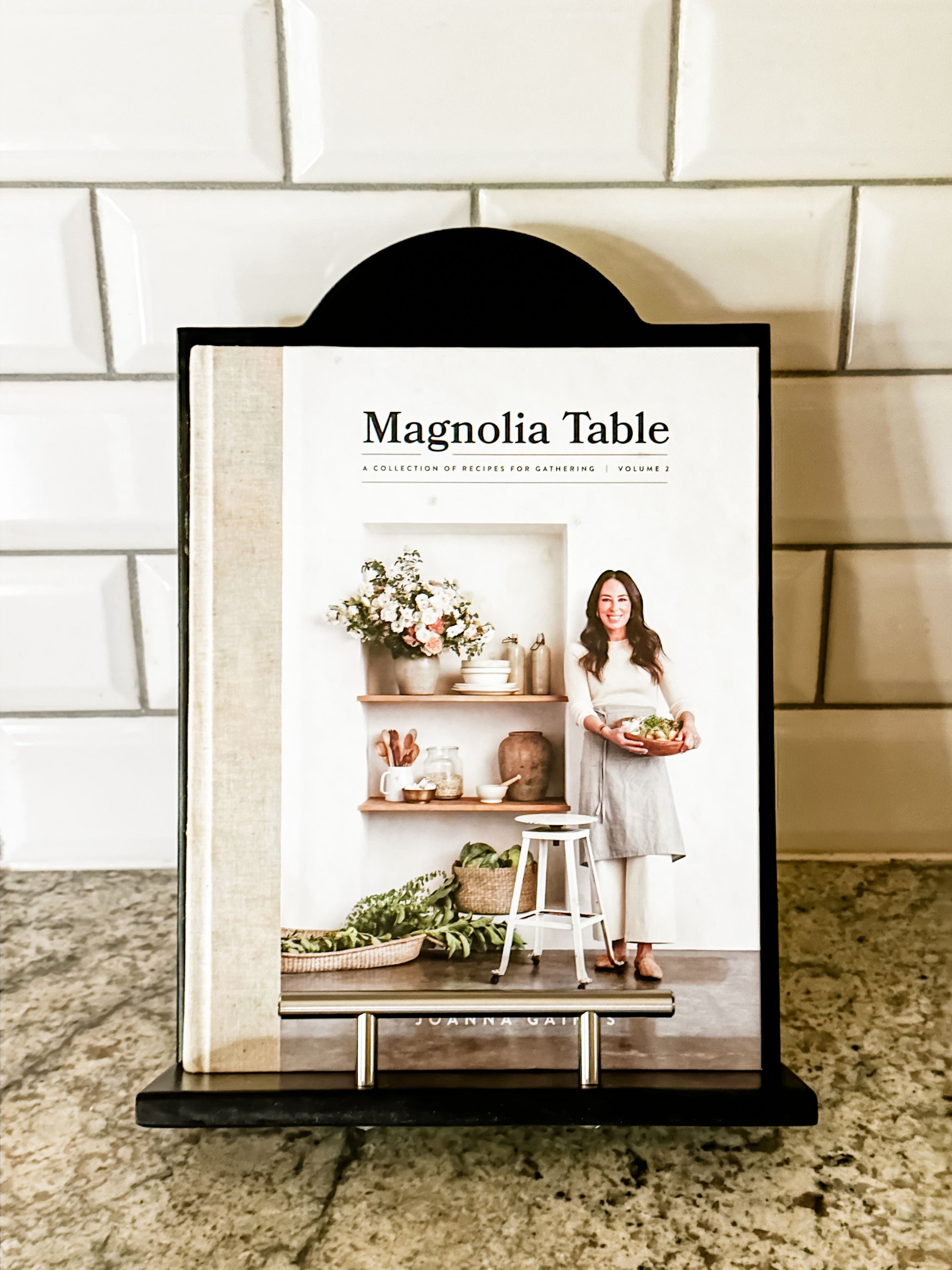 Clean and Simple Minimalist Black Cookbook Holder – Josephine Thomas Home