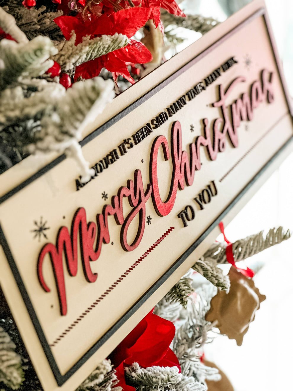 Merry Christmas Handmade Sign – Josephine Thomas Home