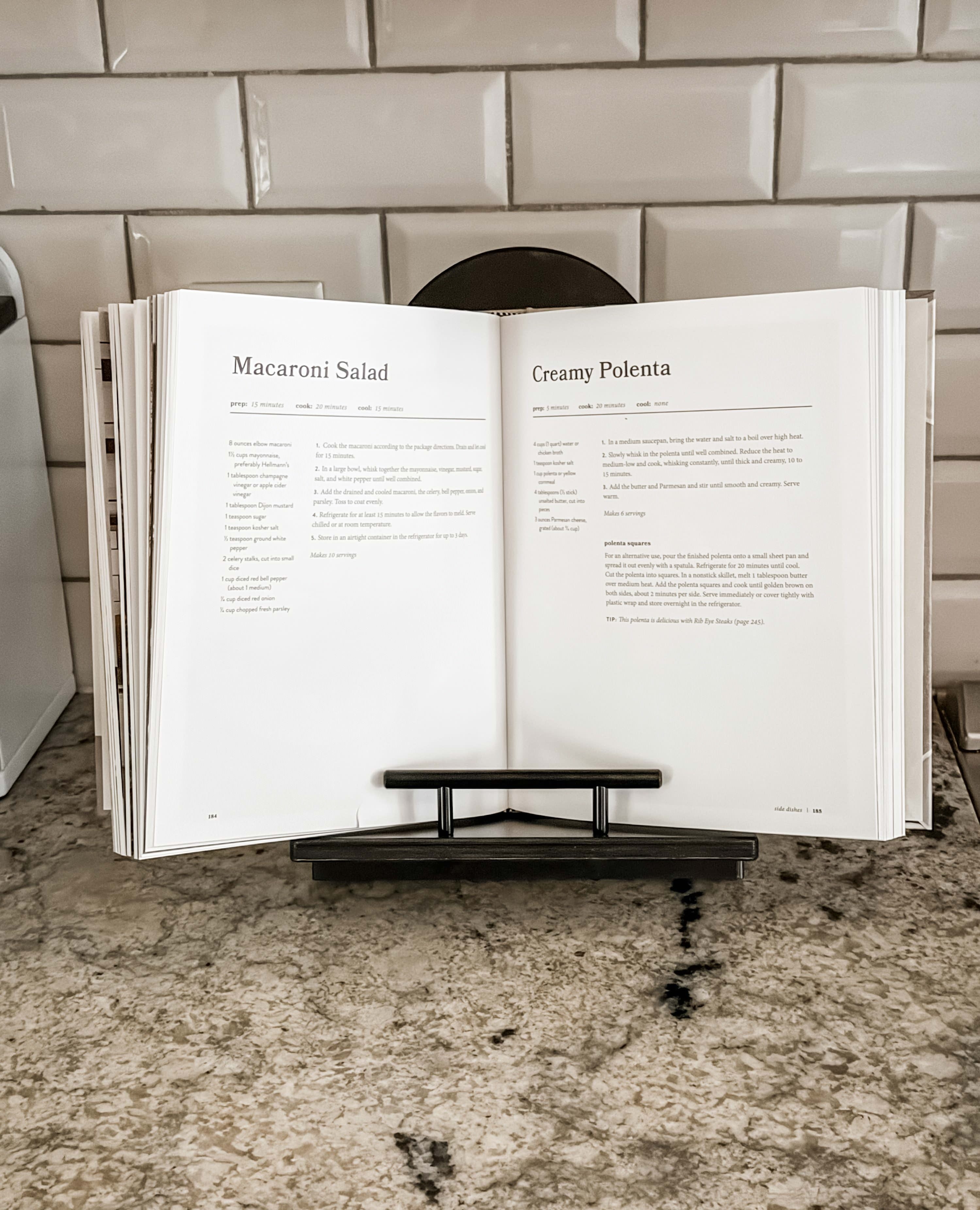 Personalized Black Cookbook Holder – Josephine Thomas Home